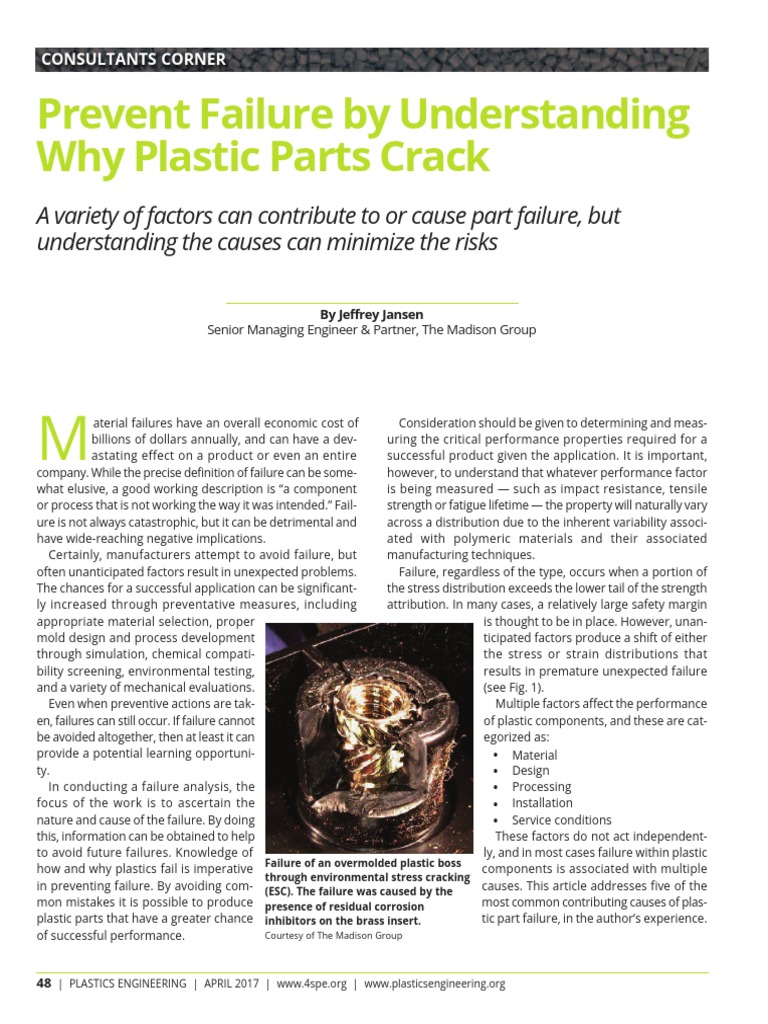 Why Plastic Parts Fail | PDF | Fracture | Polymers