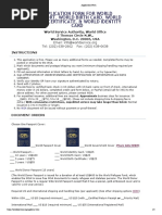 World Passport - Application Form | PDF | Money Order | Identity Document