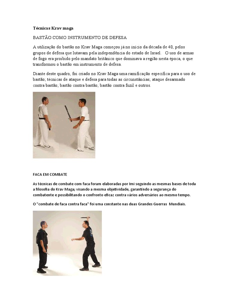 Técnicas Krav Maga | PDF