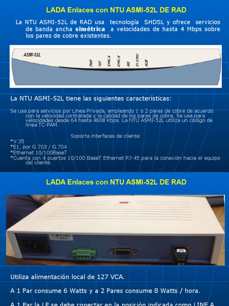 LPS Con ASMI-52 RAD | PDF | Relación señal a ruido | Módem