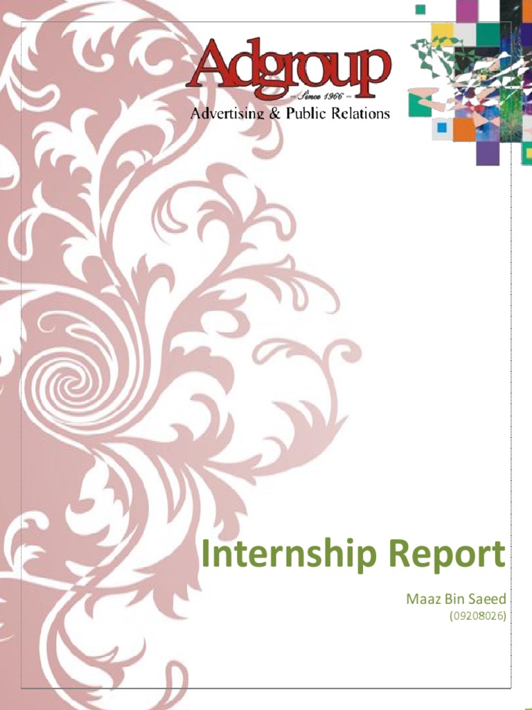 Internship Report ADGroup | PDF | Advertising | Target Audience
