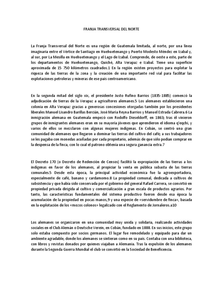 Franja Transversal Del Norte | PDF