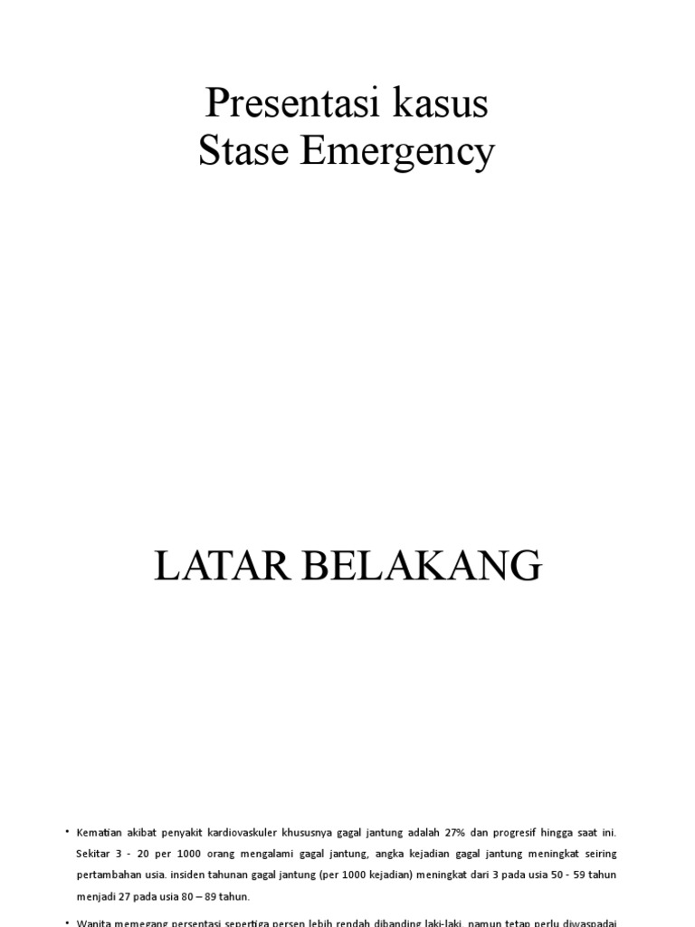 Presentasi Kasus IPD Emergensi | PDF