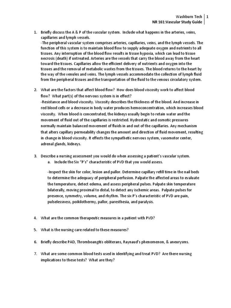 Assessing the Peripheral Vascular System: A Guide to Evaluating ...