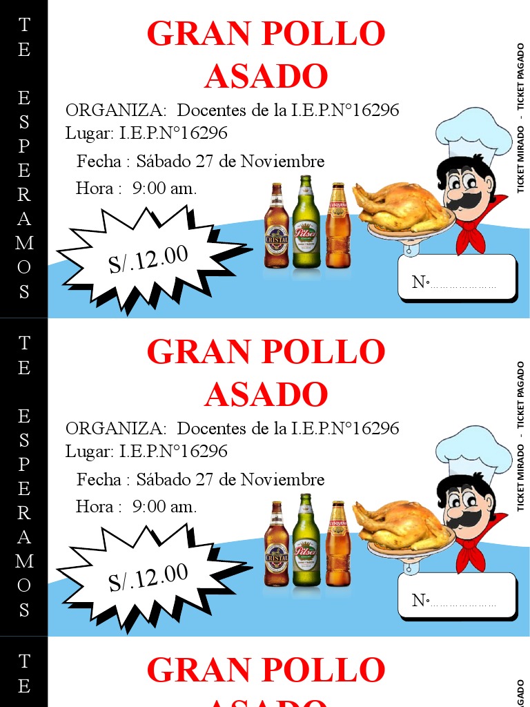 Ticket Pollada | PDF