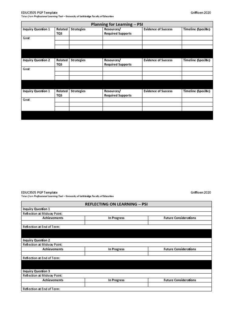 2a. PGP Template Doc If Needed | PDF