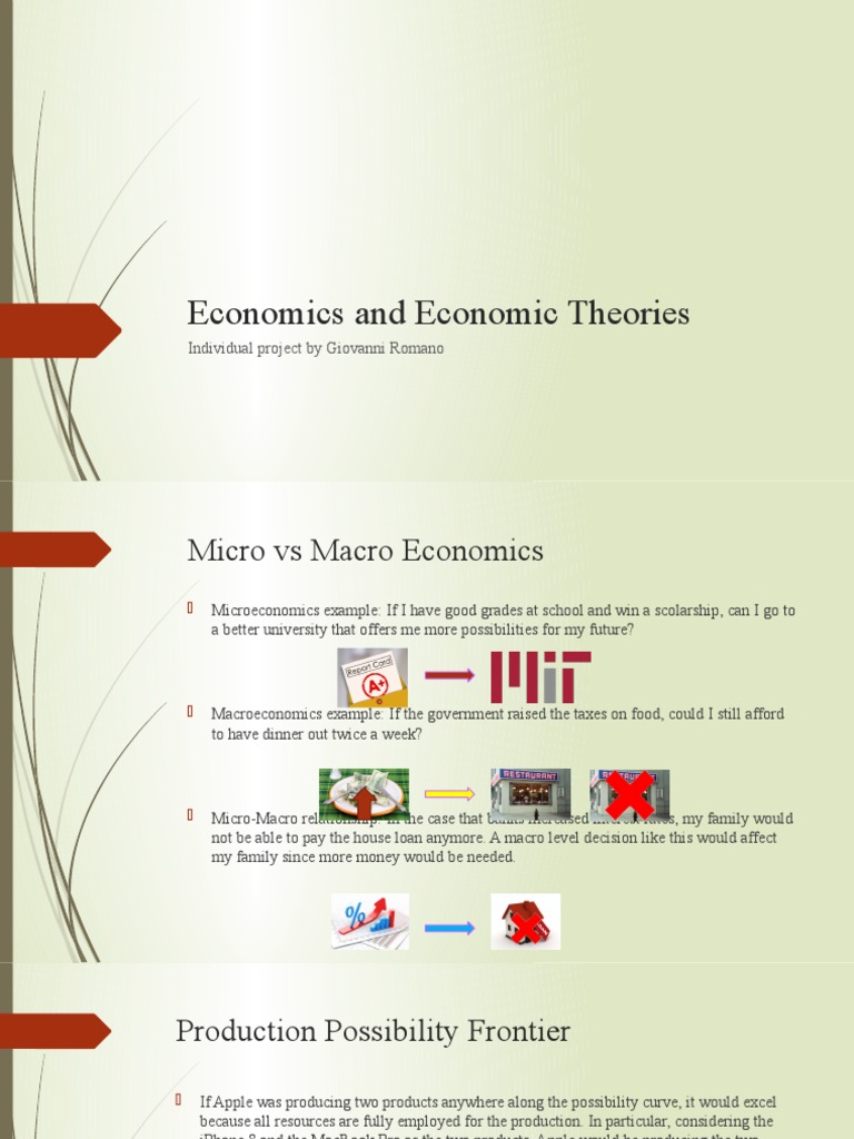 Micro vs Macro Economics and Economic Theories | PDF | Economics ...