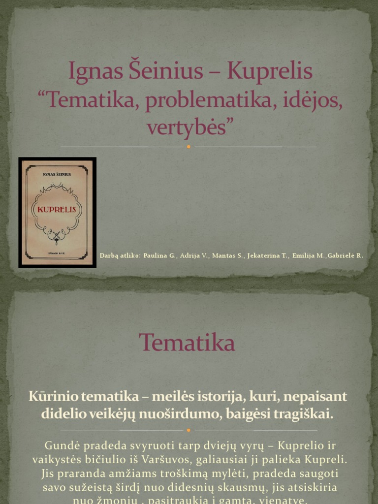 Ignas Šeinius Kuprelis | PDF