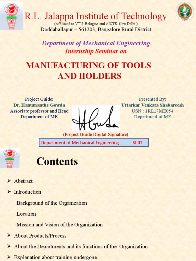 Shabareesh Internship Final | PDF | Grinding (Abrasive Cutting) | Screw