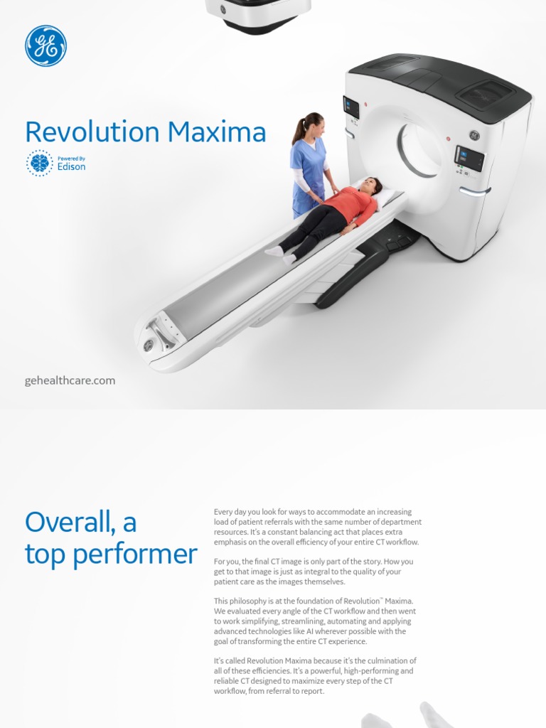 GE CT Revolution Maxima | PDF | Ct Scan | Medical Imaging