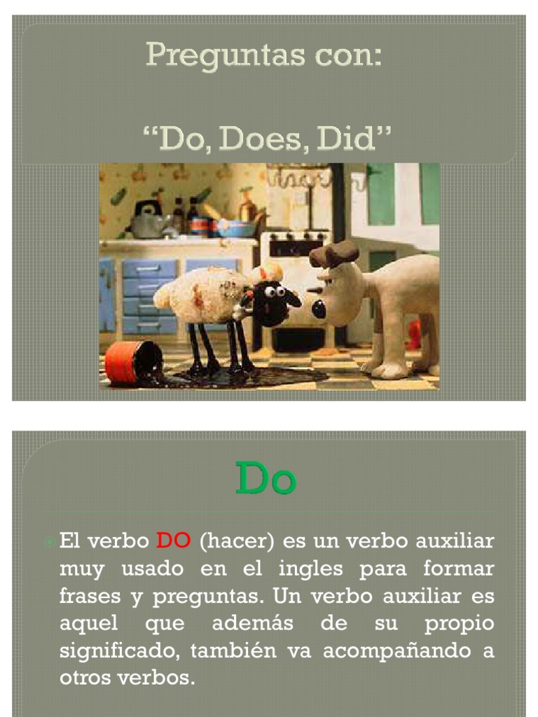 Preguntas Con Do Does Did | PDF