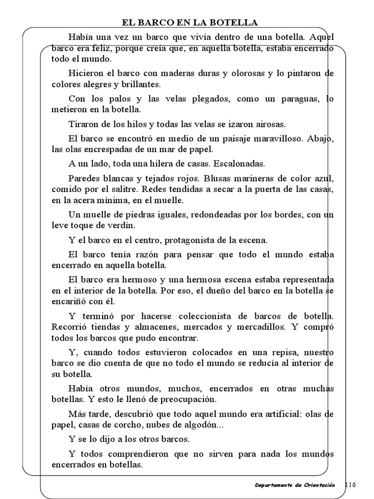 19-El Barco en La Botella | PDF | Barcos | Mástil (Vela)