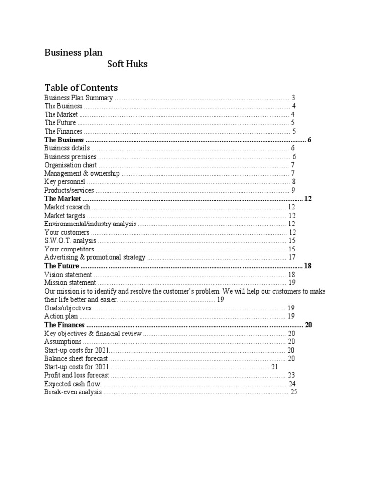 Business Plan | PDF | Microeconomics | Marketing