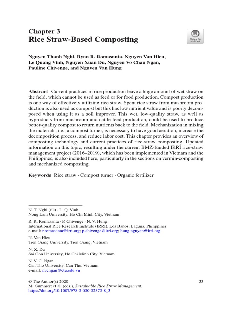 Rice Straw-Based Composting | PDF | Compost | Decomposition