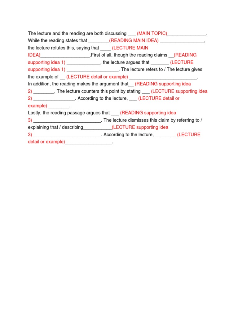 Integrated Essay - Sample - Structure | PDF