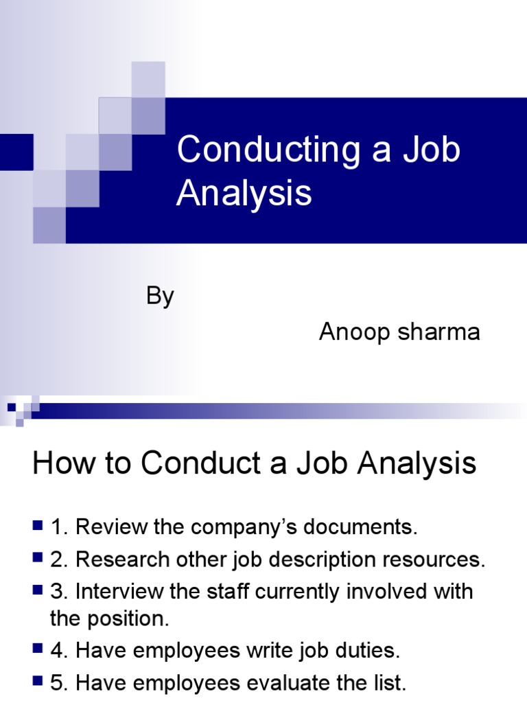Conducting A Job Analysis | PDF | Employment | Business