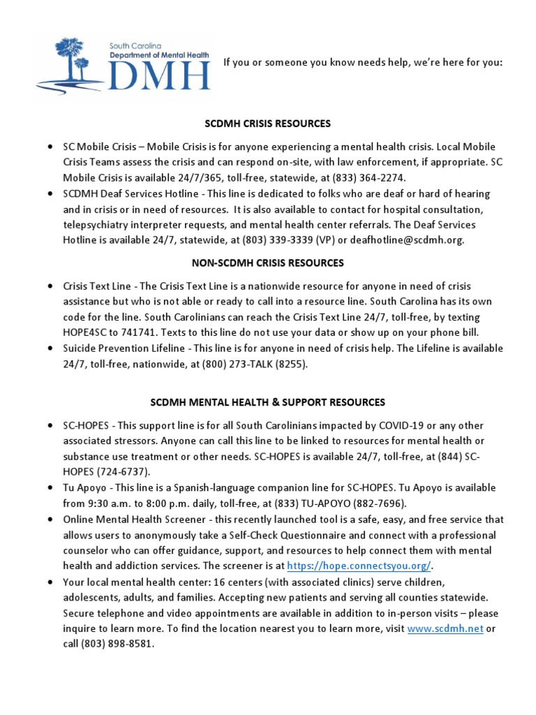 DMH Resources | PDF | Mental Health | Health Sciences