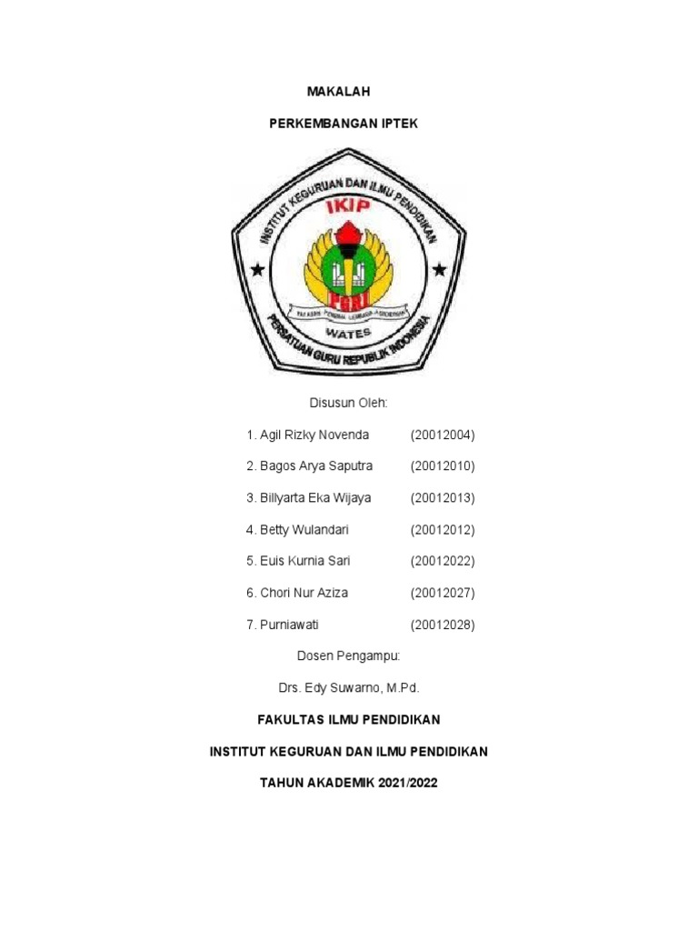 Makalah Perkembangan Iptek | PDF