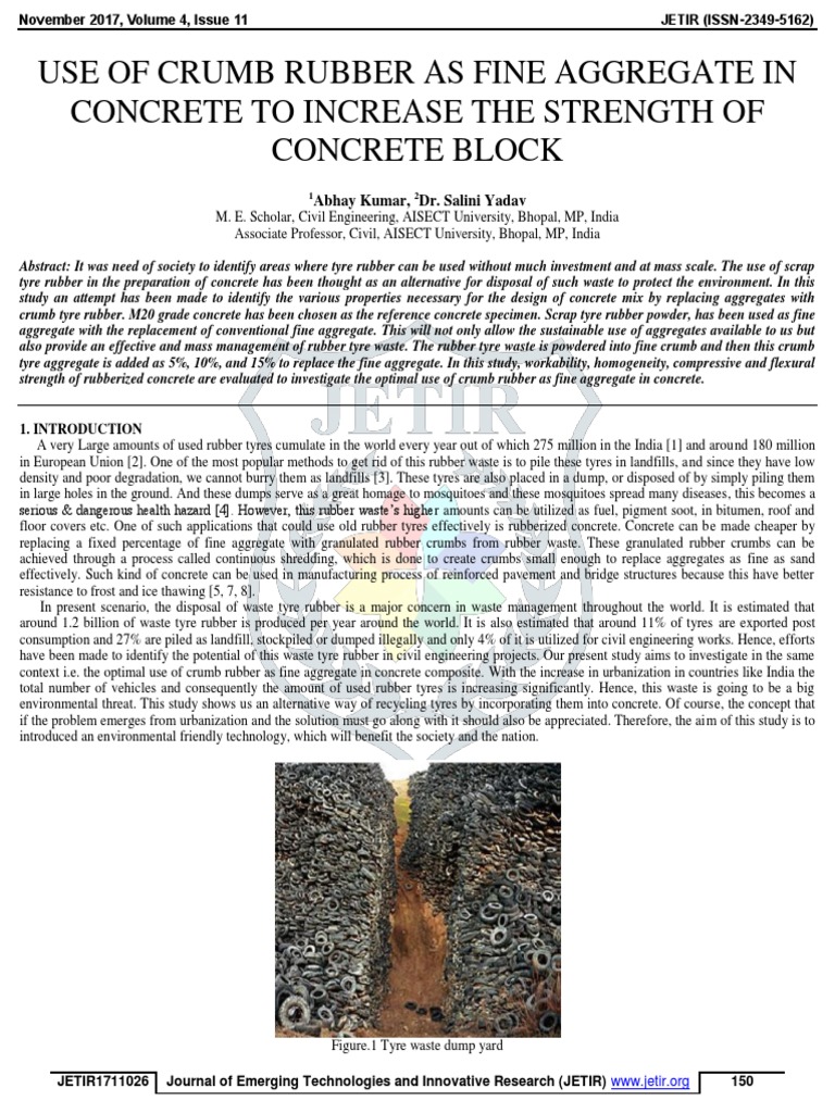 Crumb Rubber Concrete | PDF | Strength Of Materials | Concrete