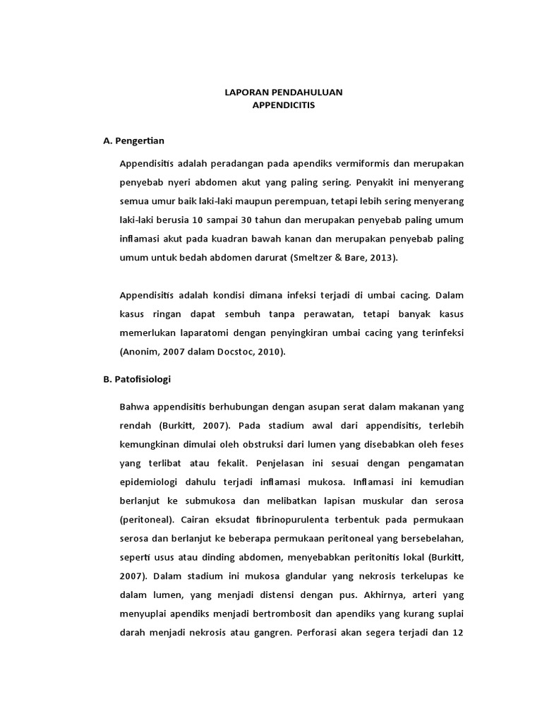 LP Appendicitis | PDF