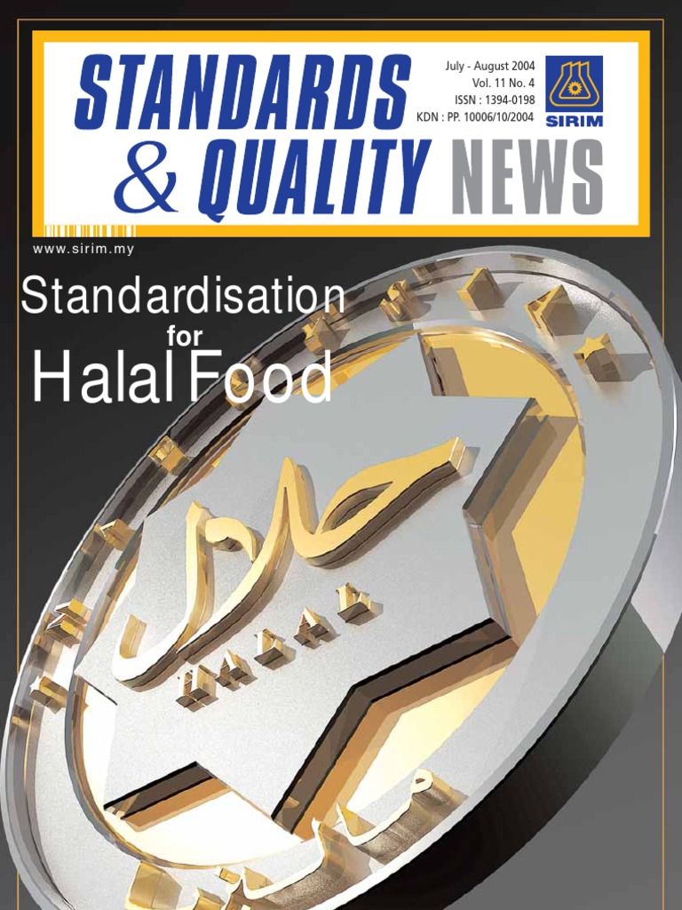 Standard Is at Ion For HALAL Food (SIRIM) | PDF | Food Safety | Hazard ...