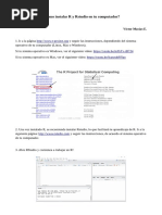 Manual de Descarga e Instalación de R y Rstudio | PDF | Archivo de computadora | Microsoft Windows