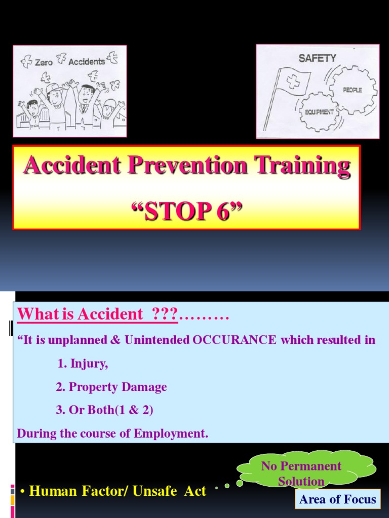 Accident Prevention Training "STOP 6" | PDF | Personal Protective ...