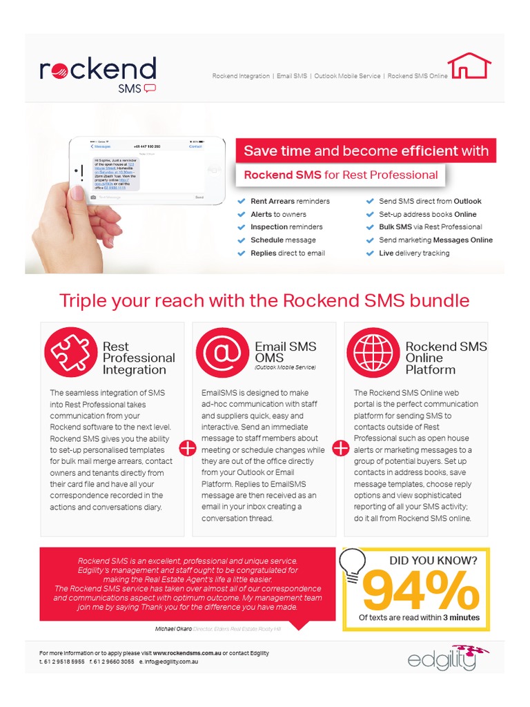 Triple Your Reach With The Rockend SMS Bundle: Save Time and Become ...