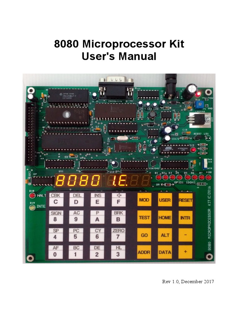 8080 User Manual | PDF | Central Processing Unit | Power Supply