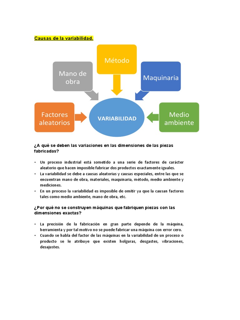 Causas de La Variabilidad | PDF | Estadísticas | Histograma