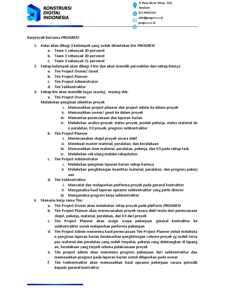 Subkontraktor Progresi | PDF