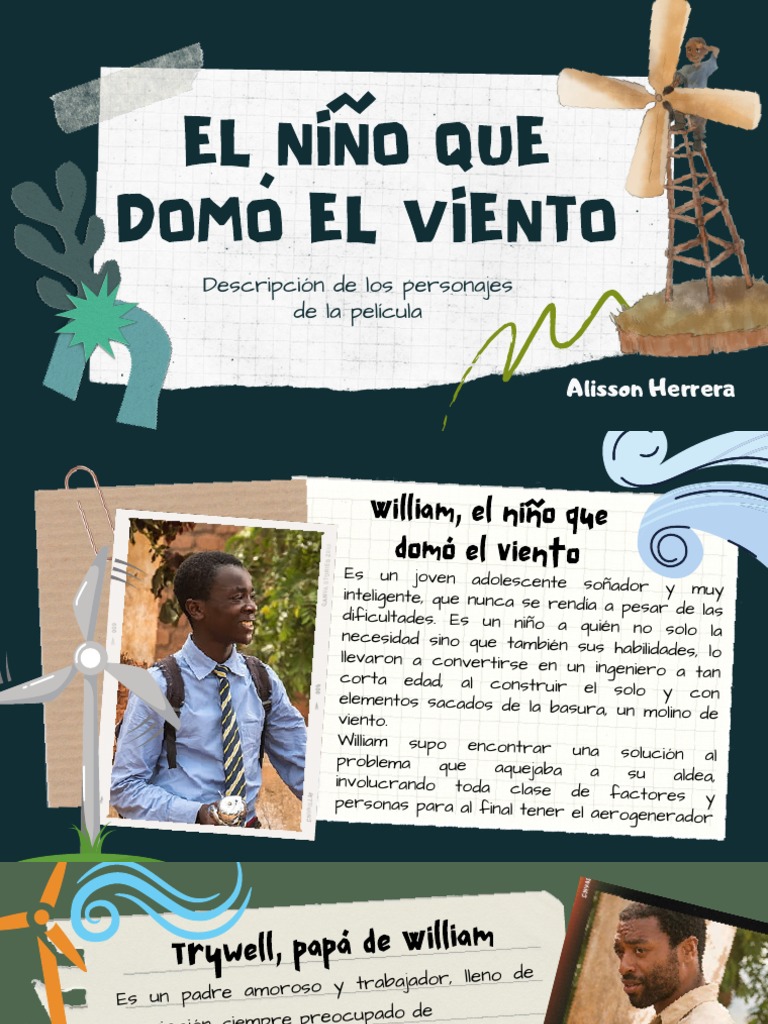 Descripcion Personajes El Niño Que Domó El Viento | PDF