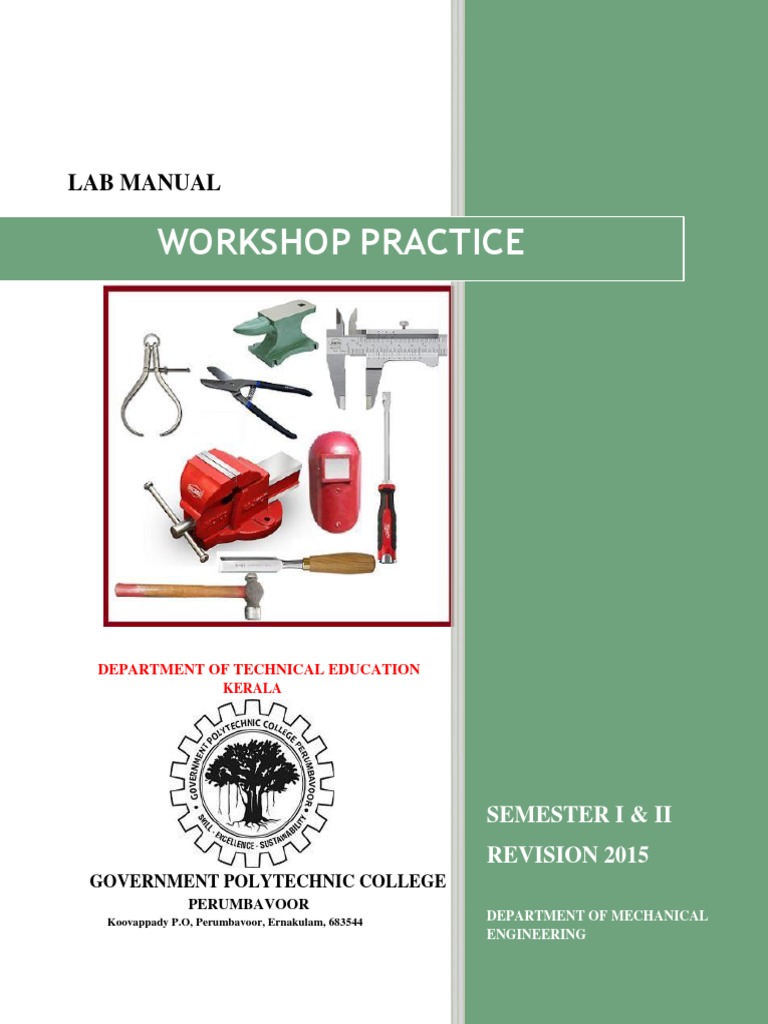 Workshop Practice: Lab Manual | PDF | Forge | Blacksmith