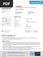 Receipt Hotel Traveloka | PDF
