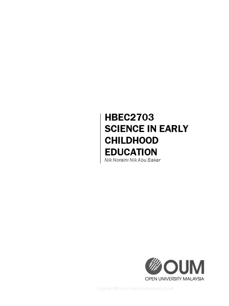 HBEC2703 Science in Early Childhood Education | PDF | Constructivism ...