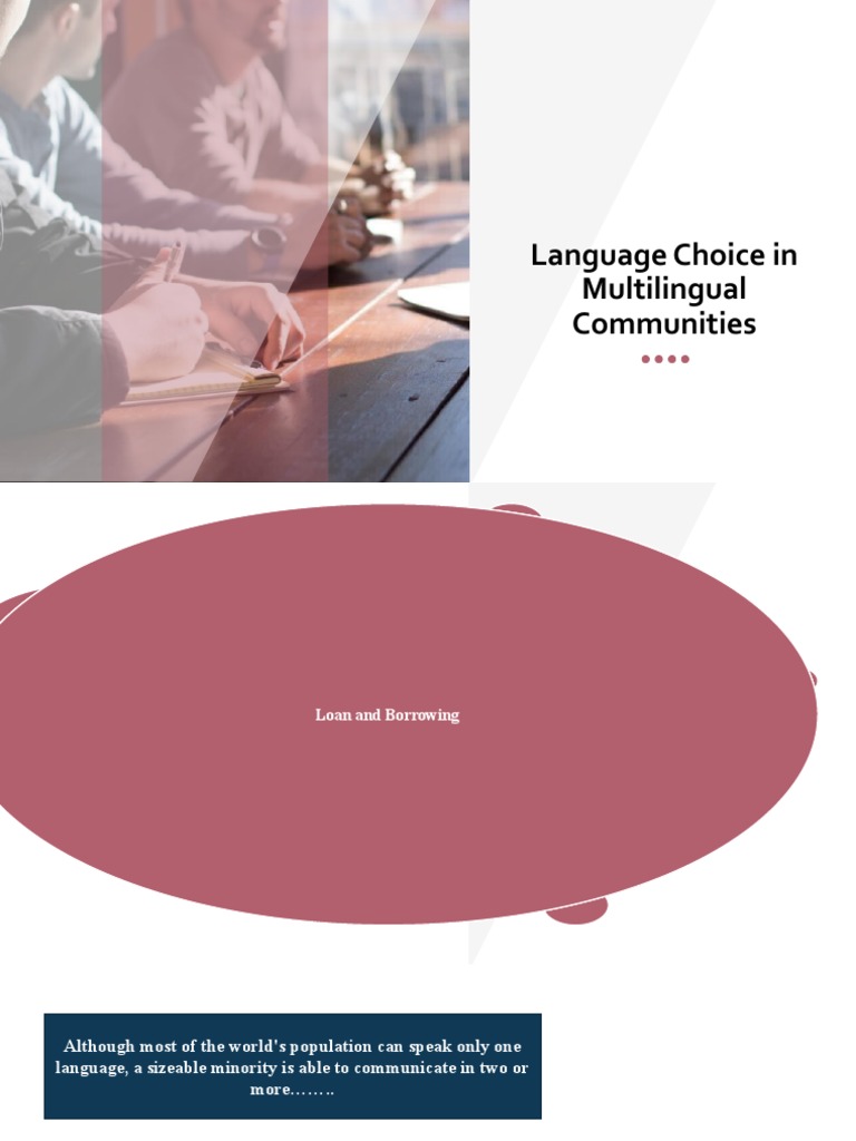 Language Choice in Multilingual Communities | PDF | Arabic ...