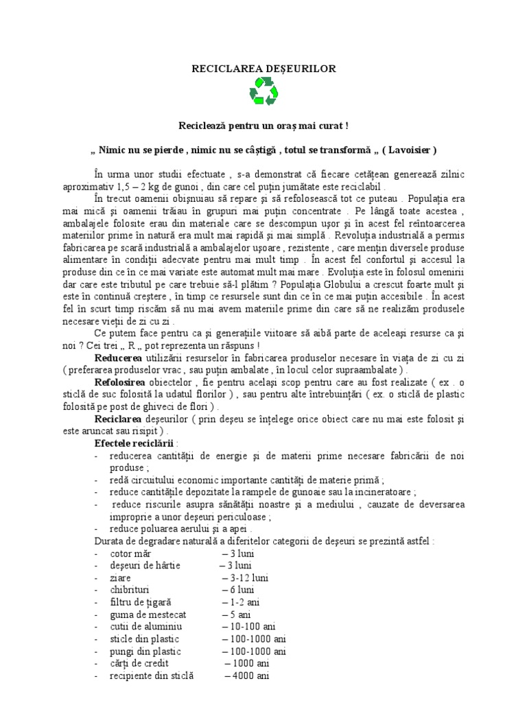 Ghid de Reciclare A Deseurilor 2007 | PDF