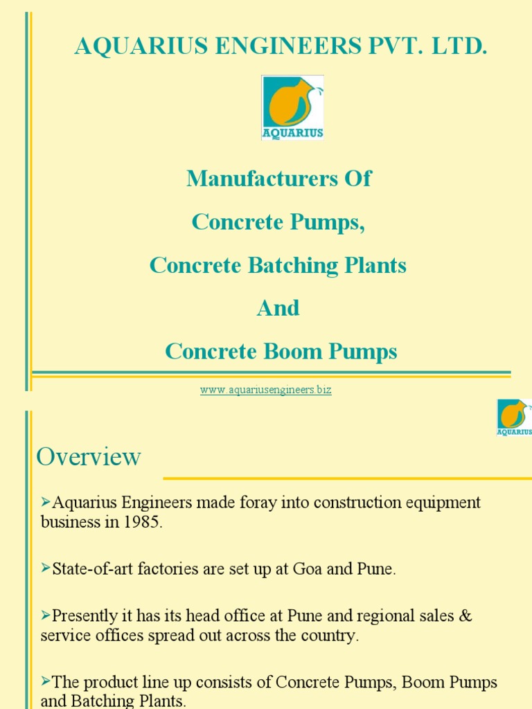 Aquarius Engineers Pvt. Ltd. | PDF | Concrete