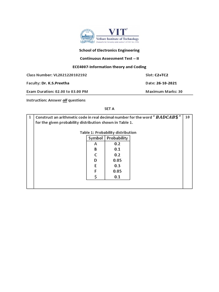 CAT-II ITC C2+TC2 Key | PDF | Data Compression | Computing