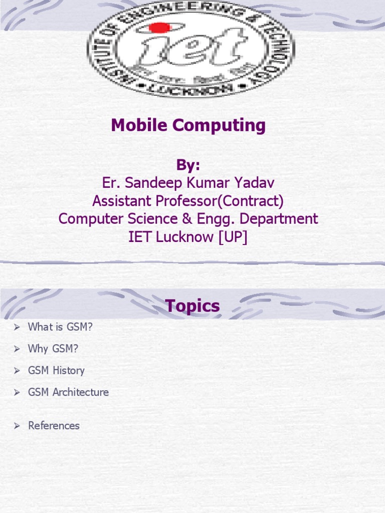 Mobile Computing | PDF | Mobile Telecommunications | Software Defined Radio