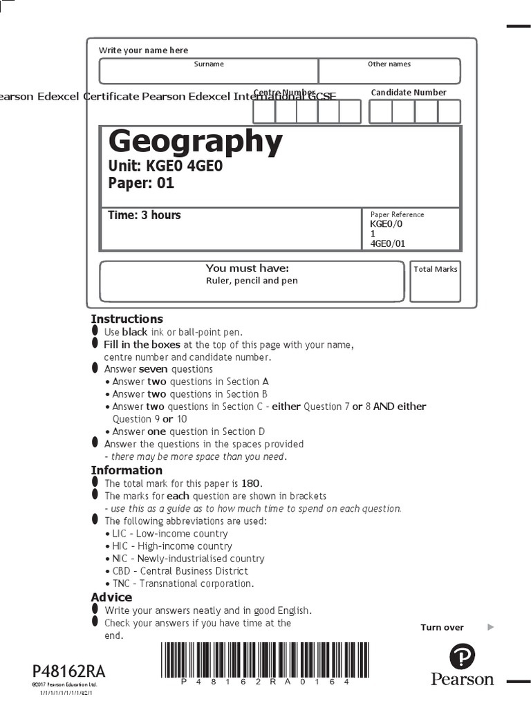 GEOGRAPHY Paper 2 | PDF | Hydrology | Physical Geography