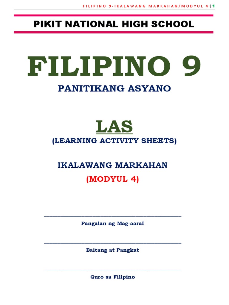 Filipino 9: Panitikang Asyano | PDF
