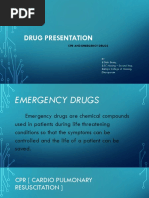 List of Emergency Drugs and Their Action PDF | PDF | Medical ...
