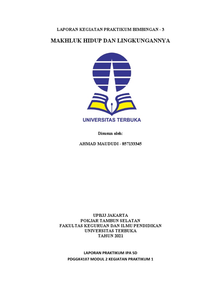 3 - LKP - Bimbingan - Modul 2 - MAKHLUK HIDUP DAN LINGKUNGANNYA - KP 1 - Ahmad Maududi ...