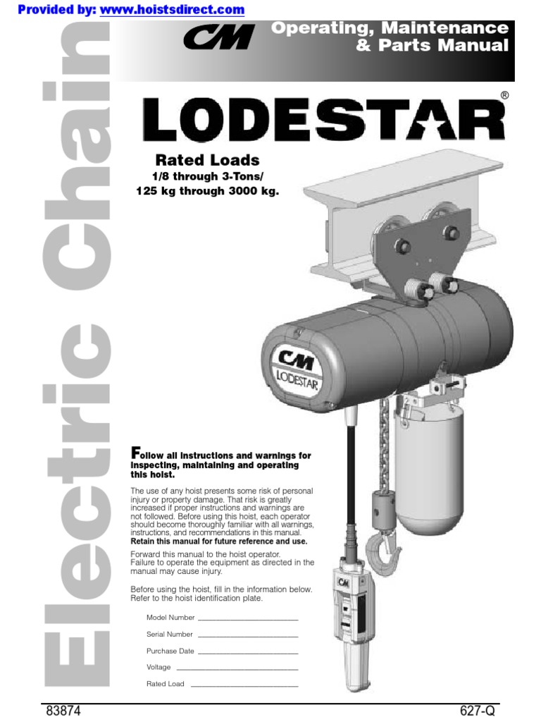 CM Lodestar Manual | PDF | Elevator | Safety