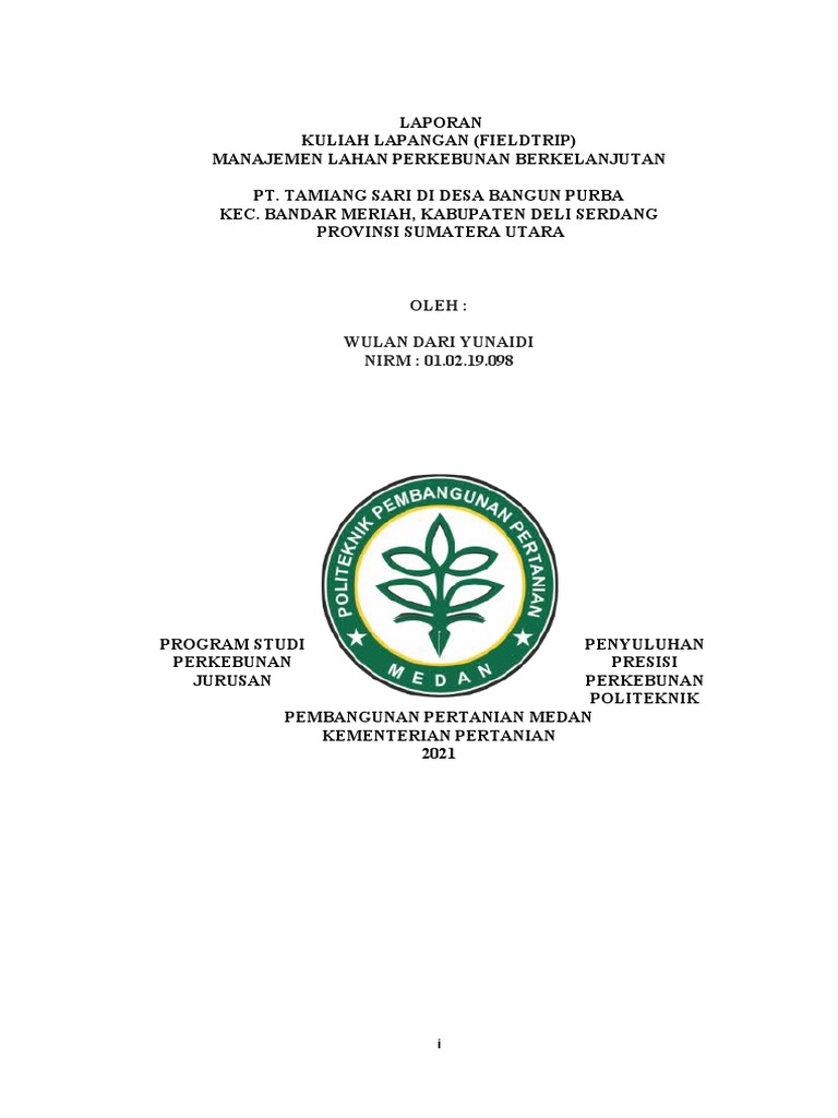 Laporan Fieldtrip | PDF