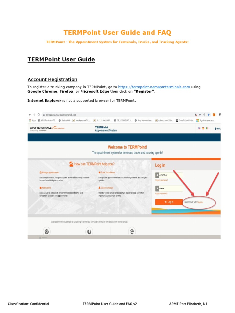 TERMPoint User Guide & FAQ v2 | PDF | Internet Explorer | Software ...