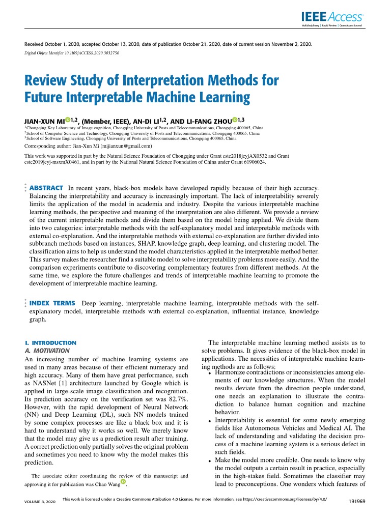 Review IML 2020 | PDF | Machine Learning | Deep Learning