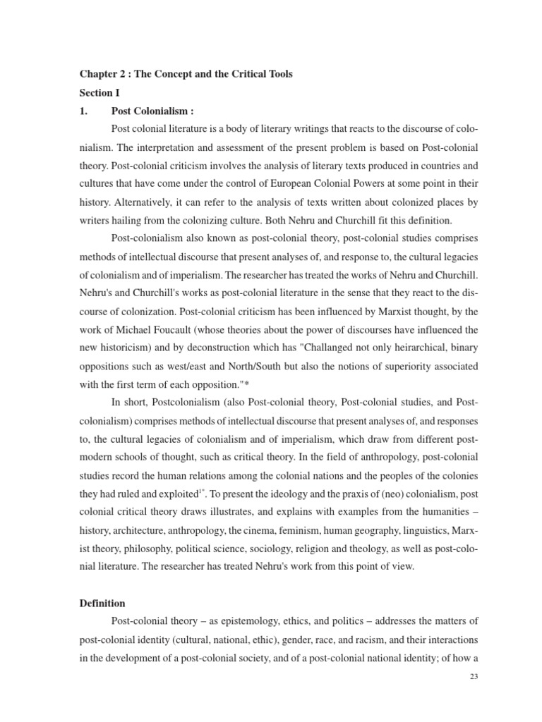 Understanding Post-Colonial Theory | PDF | Postcolonialism ...