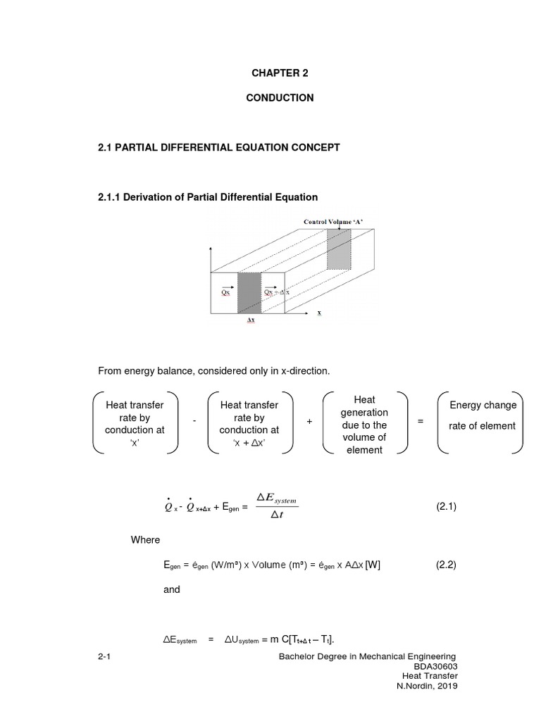 Chapter 2 Conduction | PDF | Heat Transfer | Heat